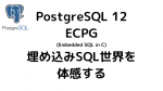 【postgresql】ECPG（埋め込みSQL）を体験する | アフターファイブ改革